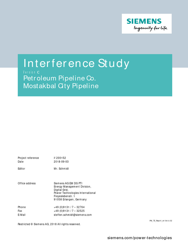 Siemens - Report-VersionC | PDF | Electrical Resistivity And ...