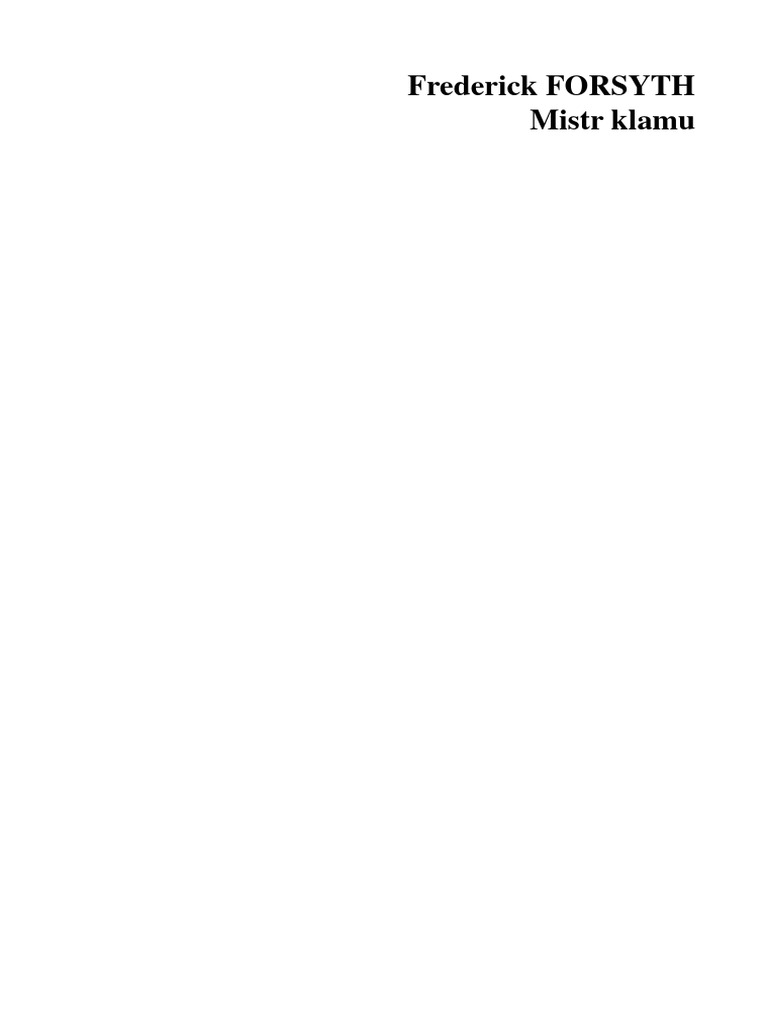 Mistr Klamu | PDF