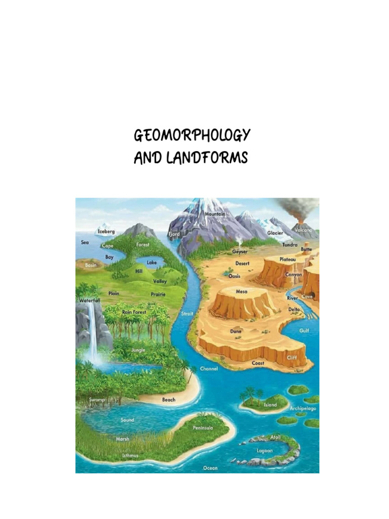 Lecture 5-Geomorphology and Landforms | PDF | Erosion | Geomorphology