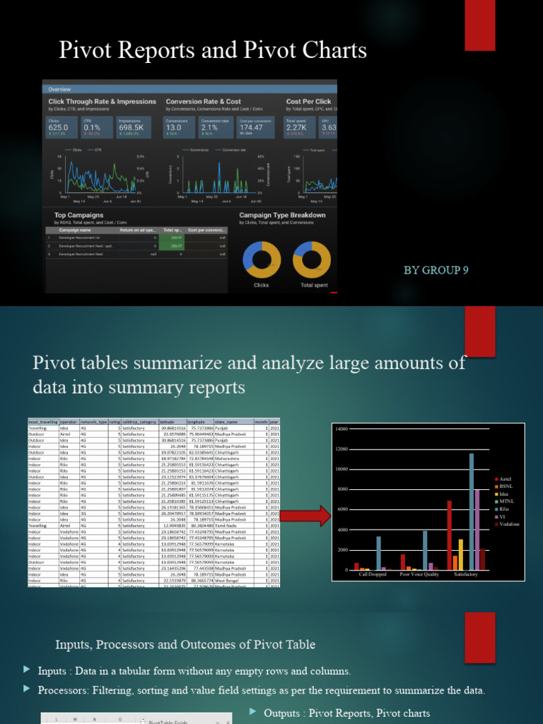 Pivot Reports and Pivot Charts | PDF | Information Technology | Data Model