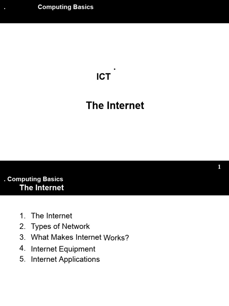 Ch09 Internet 1 | PDF | Internet Access | World Wide Web