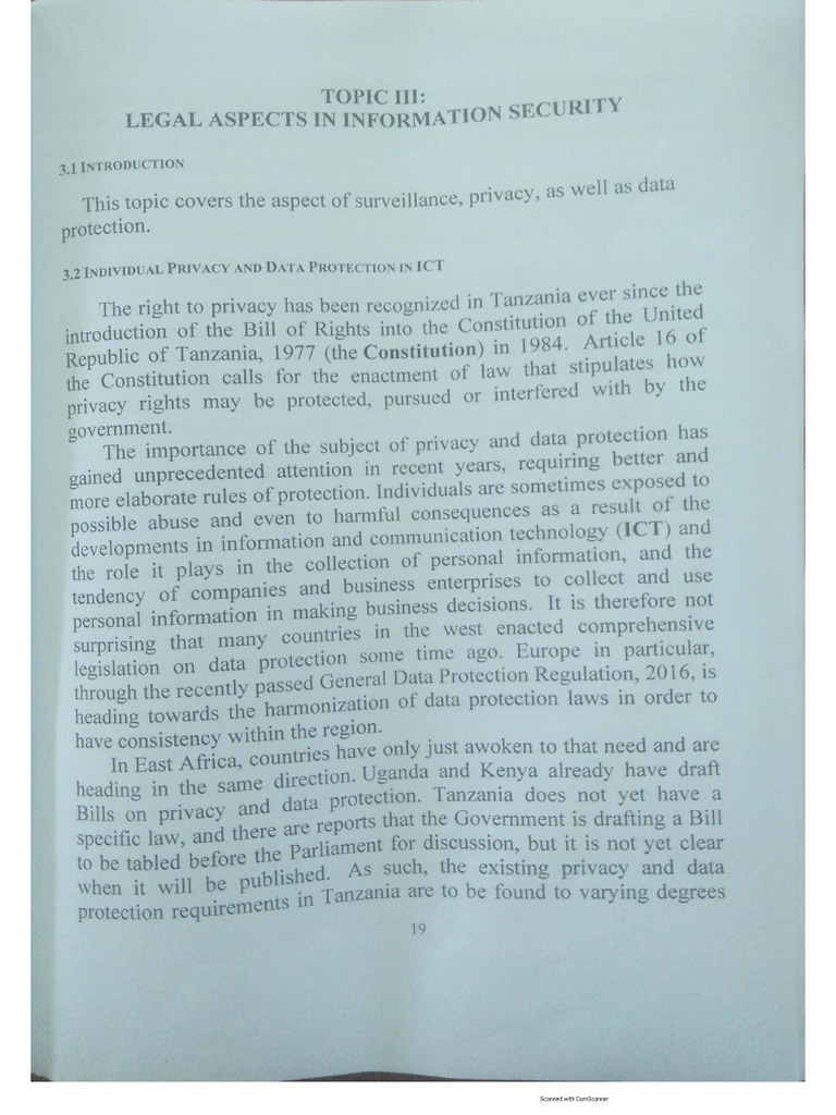 TOPIC 3 ICT LAW | PDF