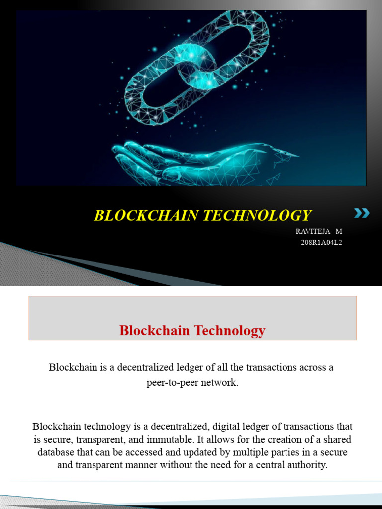 Blockchain Technology PPT (4L2) | PDF | Computer Security | Security