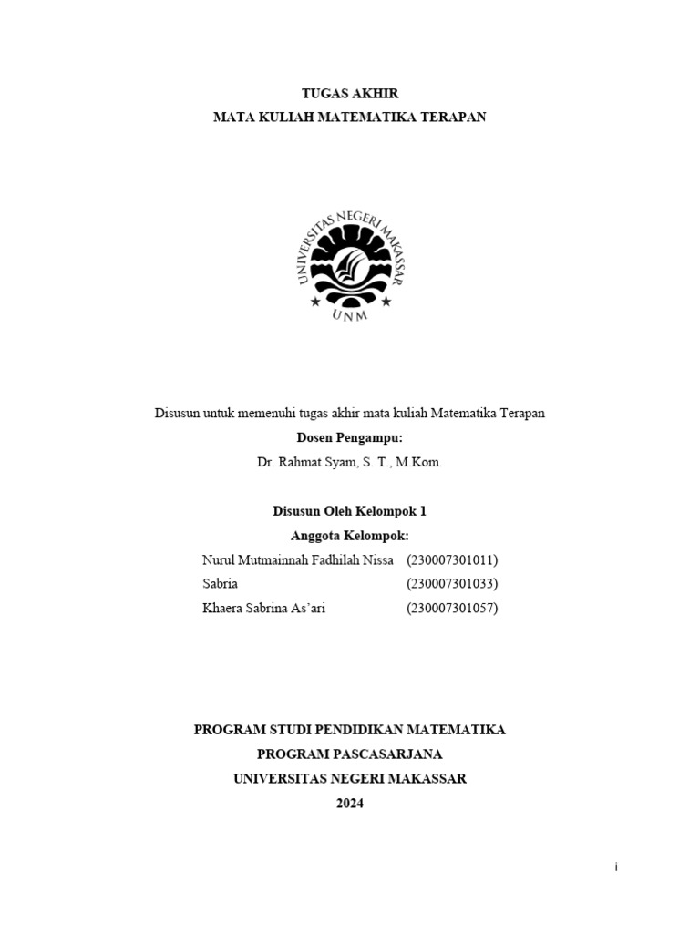 Tugas Akhir Kelompok 1 Fix | PDF | Seni