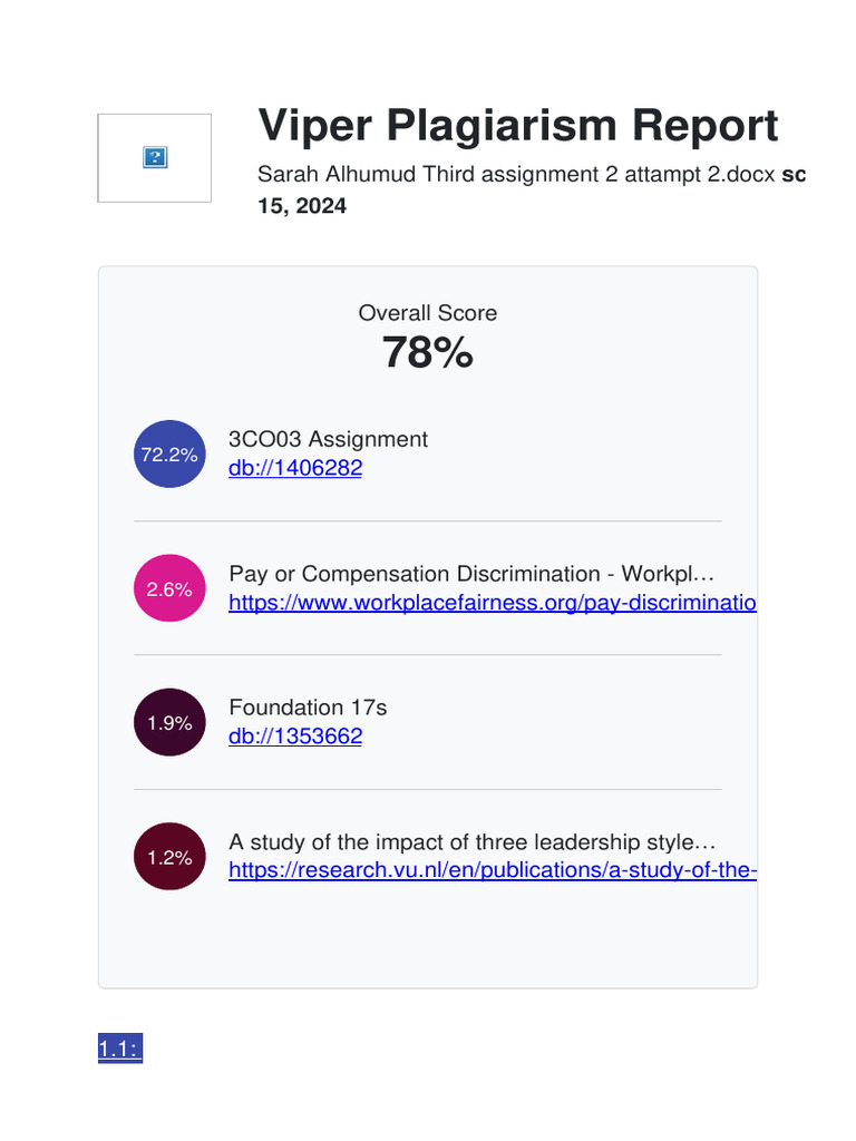 Viper Report 1415711 | PDF | Recruitment | Human Resources