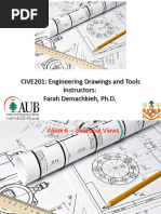 Sectional Views | PDF | Shape | Perpendicular