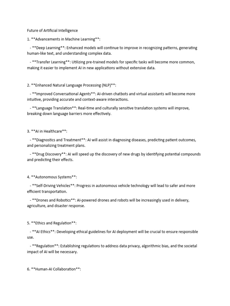 Future Trends In Artificial Intelligence Pdf Artificial