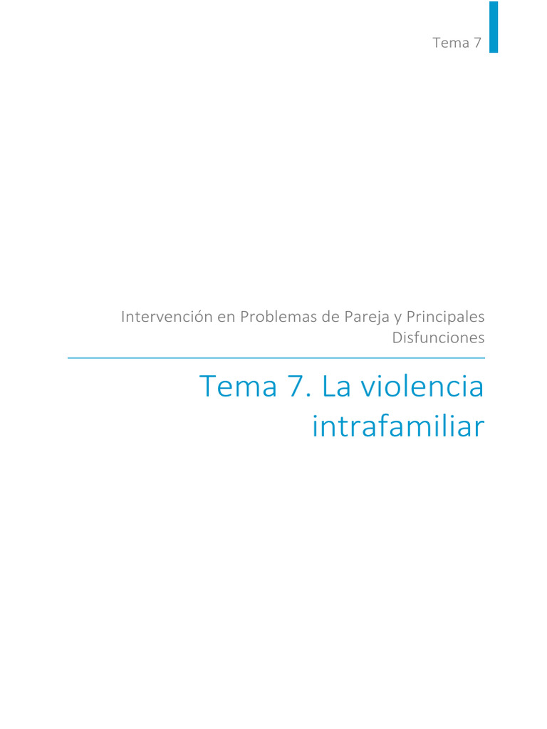Tema7 Parejas | PDF | Violencia | Agresión