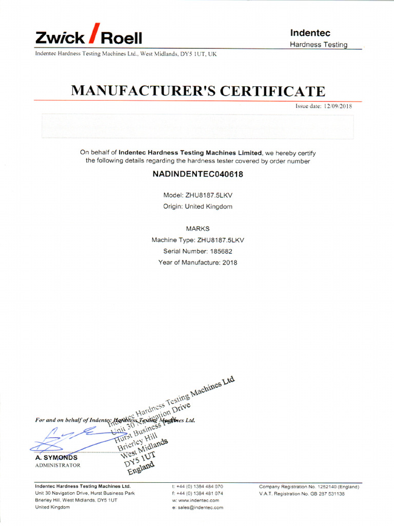 certificat de conformité | PDF