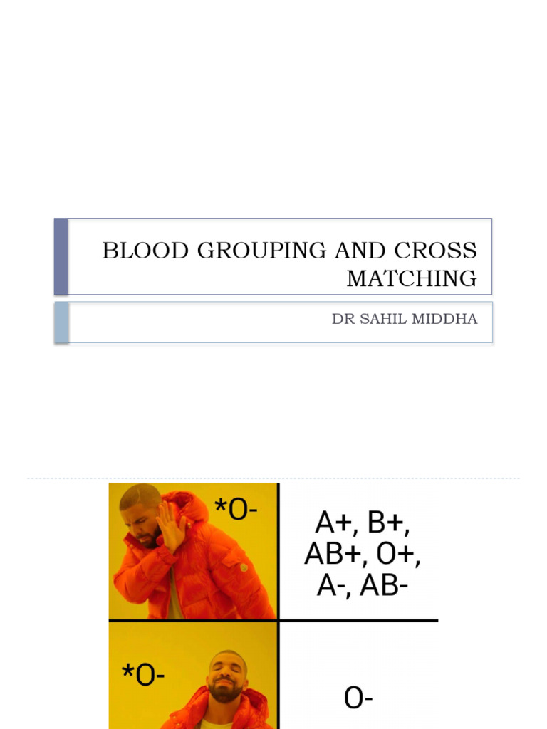Blood Grouping and Cross Matching Guide | PDF | Blood Type | Clinical ...