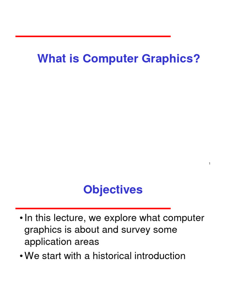 1-01-What Is Computer Graphics | PDF | Computer Graphics | Workstation
