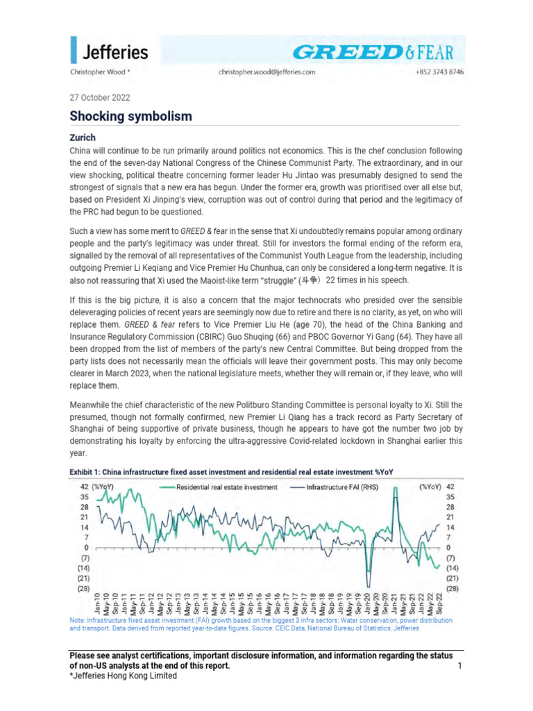 Jefferies Greed & Fear | PDF | Inflation | Federal Reserve