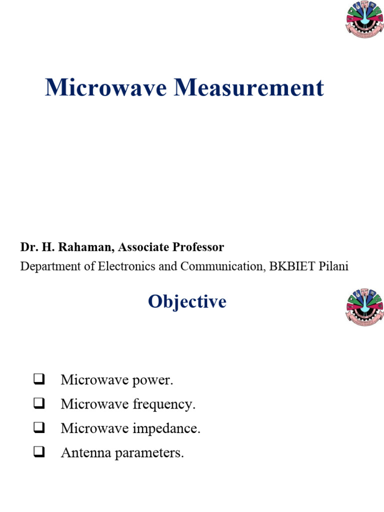 Lecture 8-1 | PDF | Antenna (Radio) | Electrical Impedance