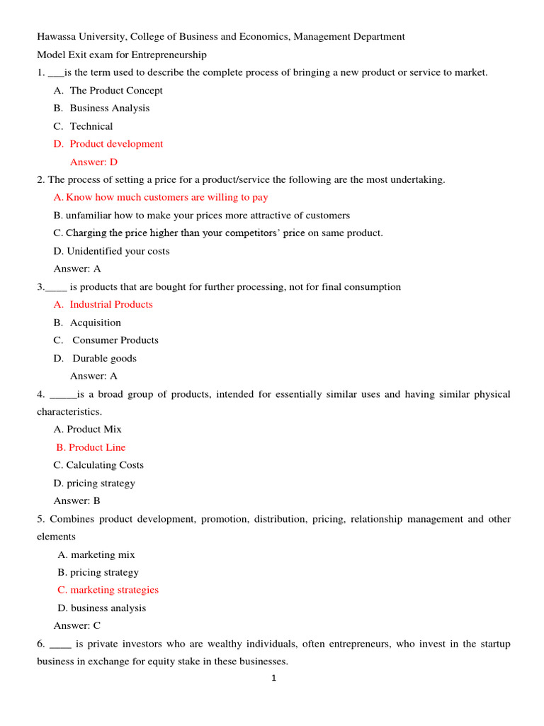 Ent - Ship Model EXAM | PDF | Entrepreneurship | Franchising