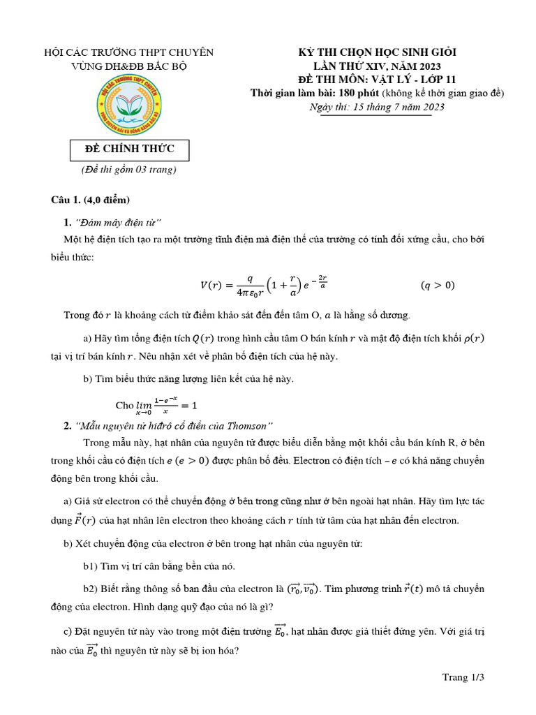 DHBB 2023 Lý 11 | PDF