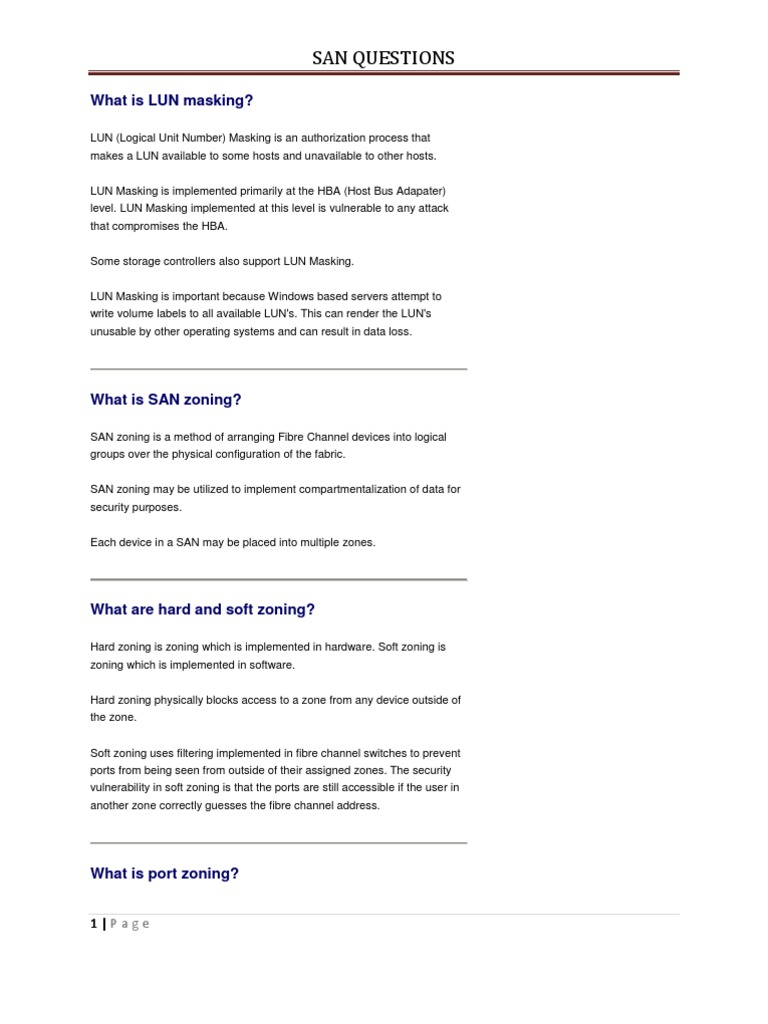 What Is LUN Masking | PDF | Internet Protocols | Internet Architecture