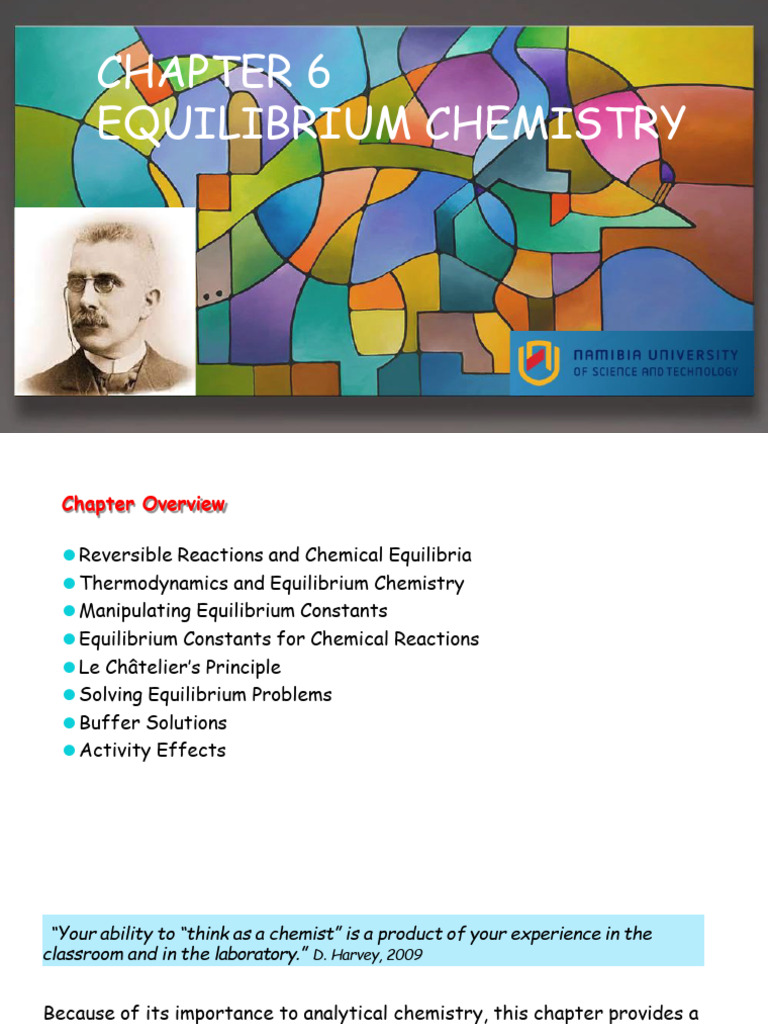 APP601S Chapter 6 - Equilibrium | PDF | Chemical Equilibrium | Gibbs Free Energy