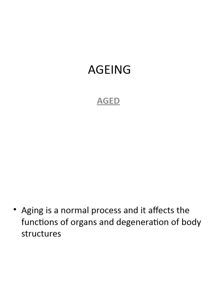 AGEING | PDF