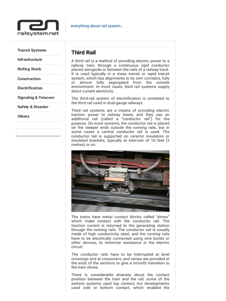 Third Rail | PDF | Rail Transport | Transport