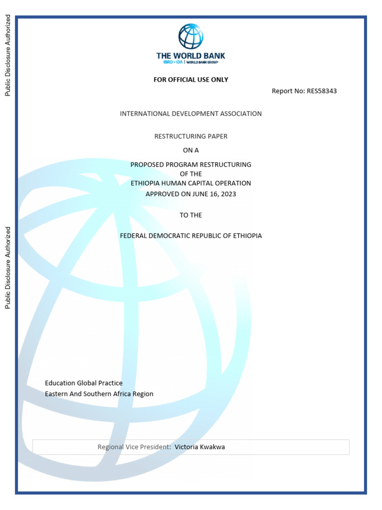 PF 1 | PDF | Cost Of Living | Ethiopia