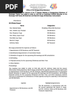 Sample SK Minutes of Meeting | PDF | Youth Organizations | Local Government