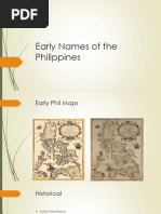 Historical Names of the Philippines | PDF | Philippines