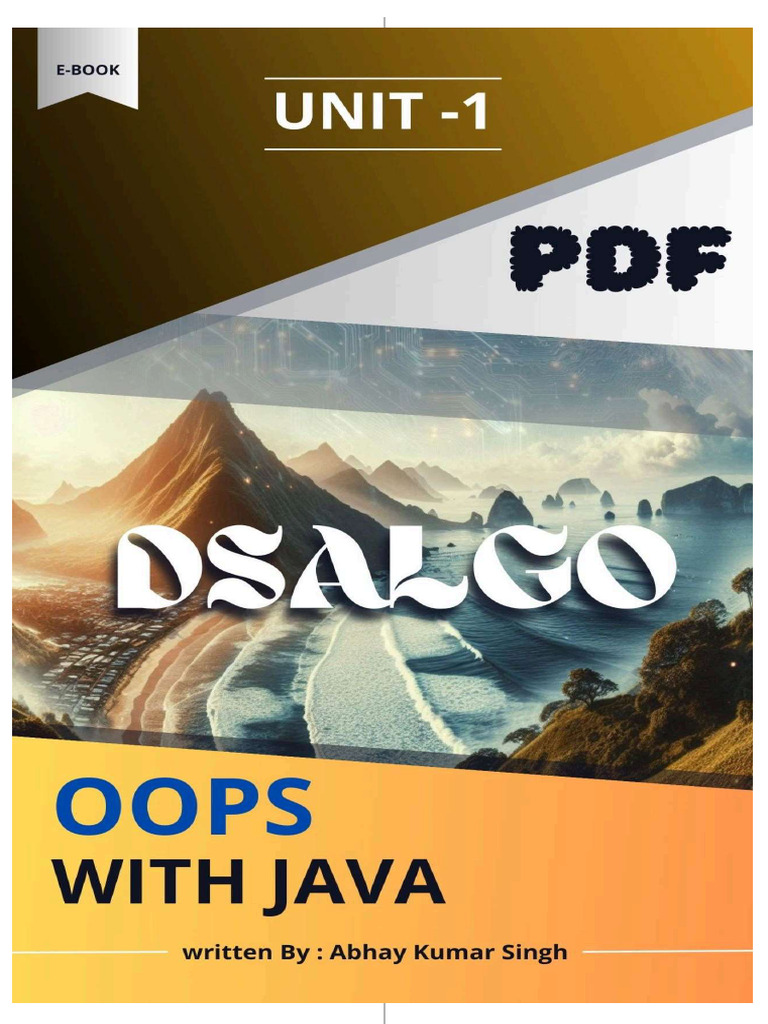 unit 1 java | PDF unit 1 java | PDF