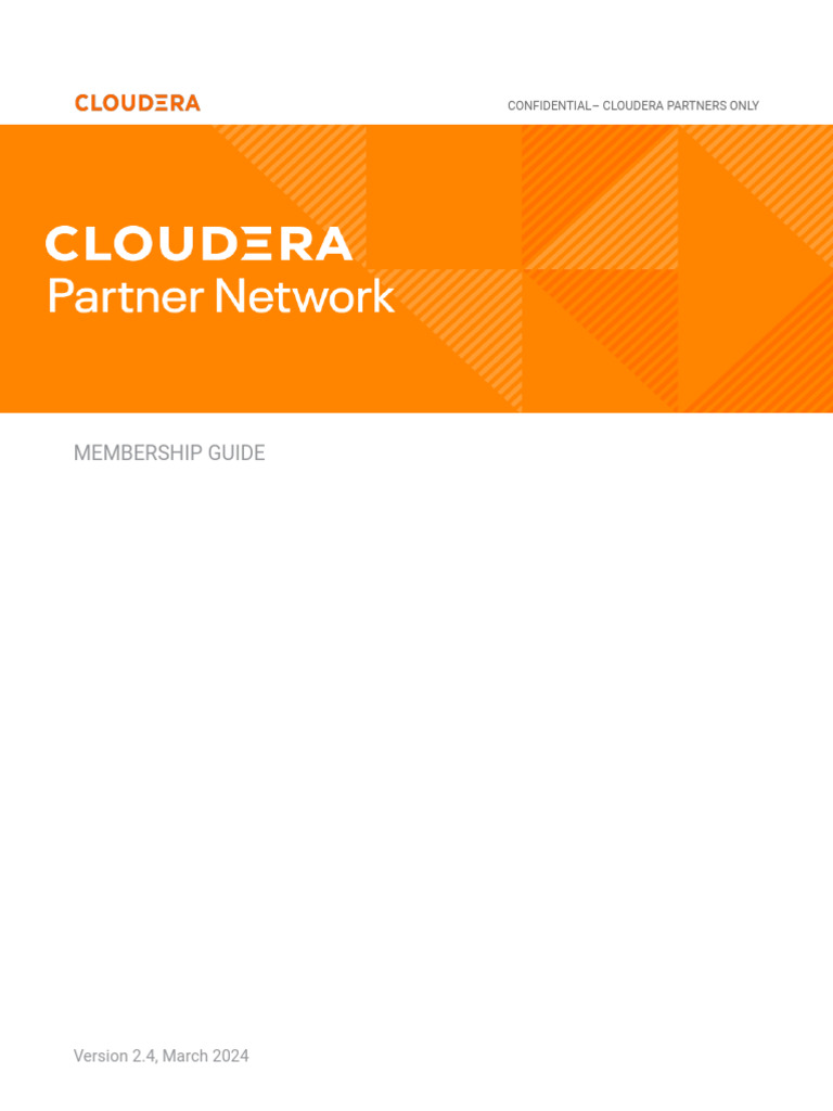 Cloudera Partner Program 2023 2024 v2 | PDF | Business | Computing