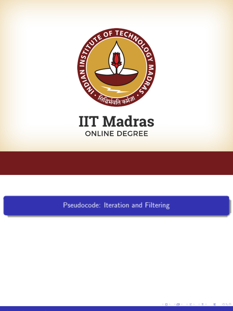 Lecture 2.10 - Pseudocode For Iteration With Filtering | PDF ... Lecture 2.10 - Pseudocode For Iteration With Filtering | PDF ...