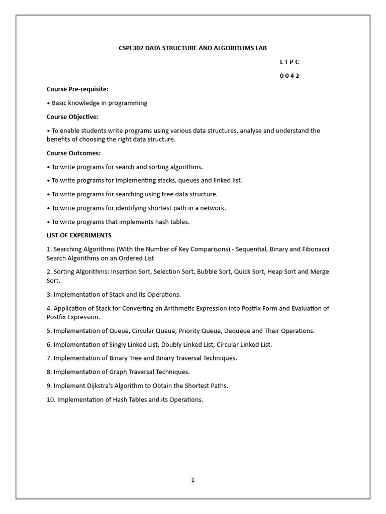 Cspl302 Data Structure And Algorithms Lab Pdf Vertex Graph Theory Theoretical Computer
