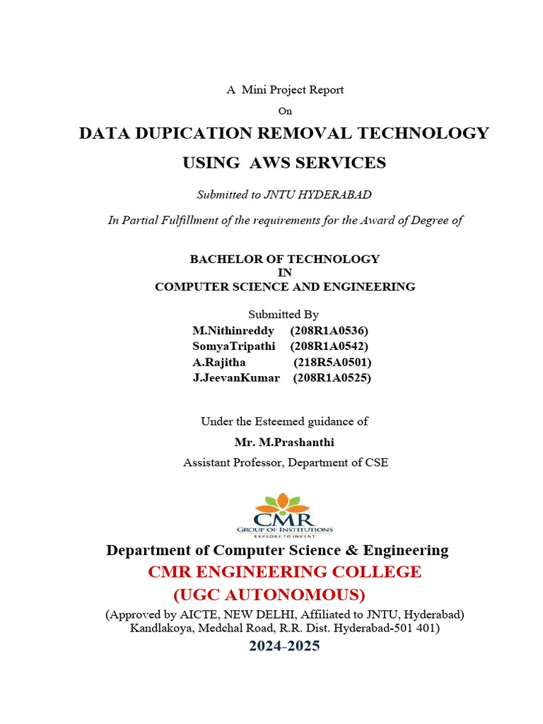 Mini Project Sample Report | PDF | Cloud Computing | Python (Programming Language)