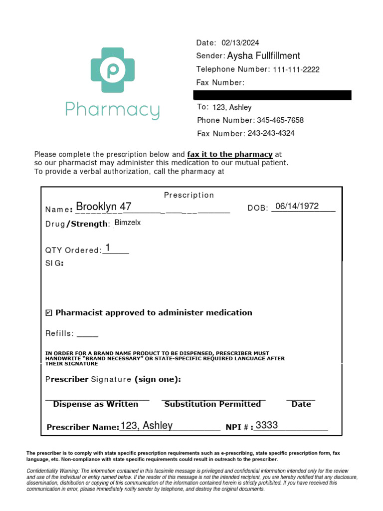 Med Admin RX Request | PDF | Medical Prescription | Pharmacy