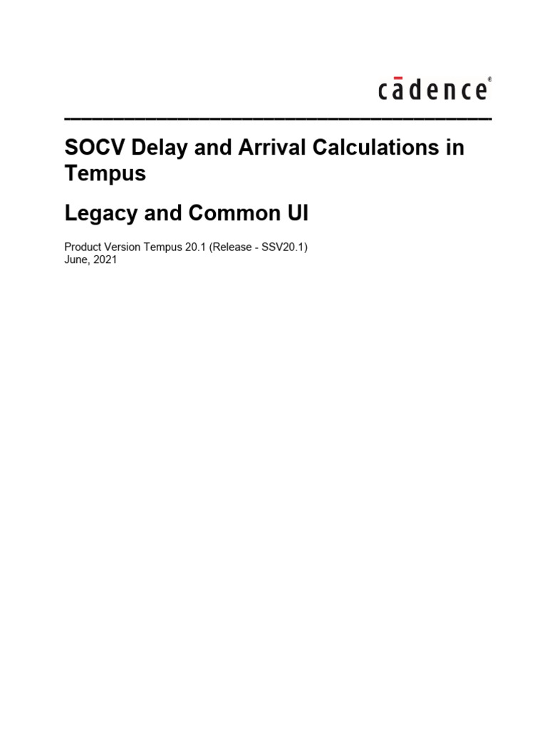 So CV Delay Arrival Calc | PDF | Mean | Standard Deviation