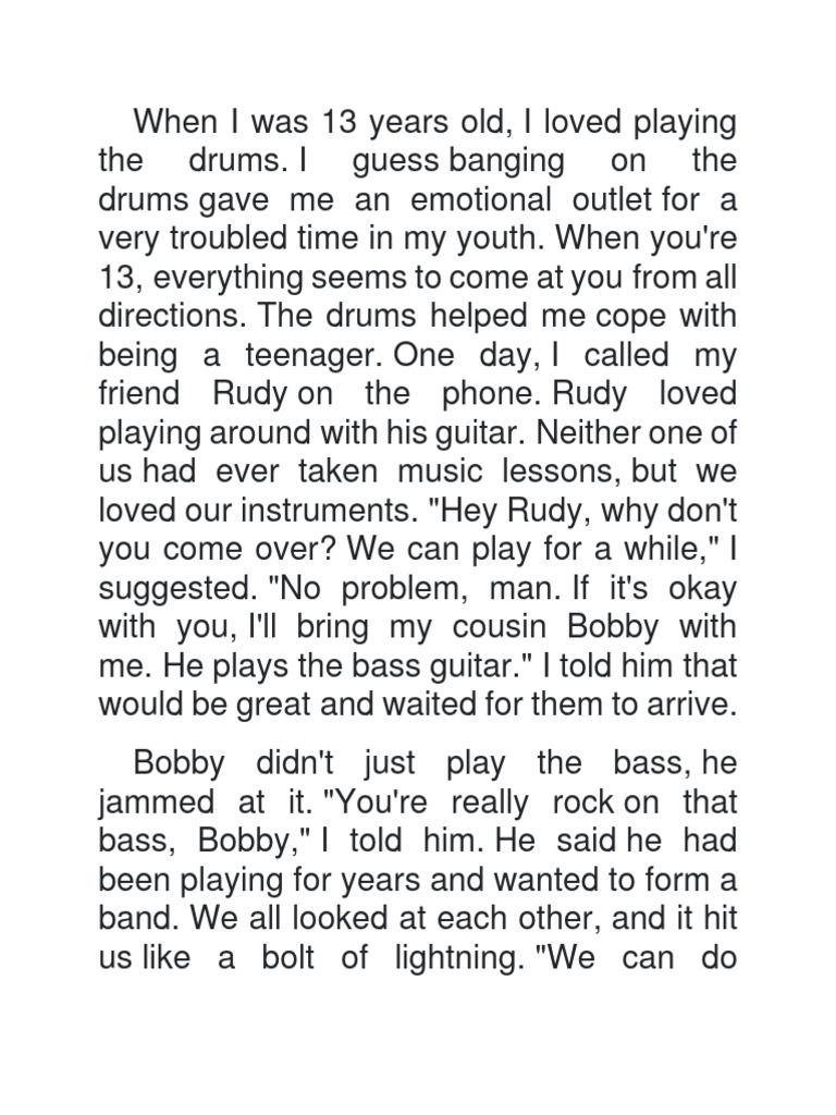 My Journey with The Coke Bottles Band | PDF | Art