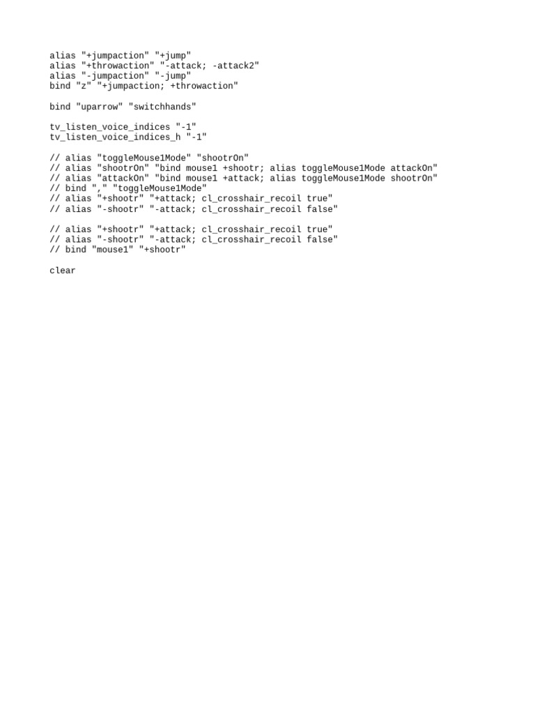 Autoexec - Copy (2) .CFG | PDF