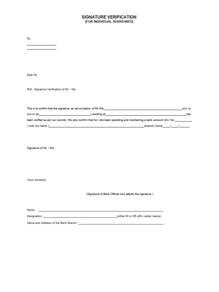 Signature Verification | PDF