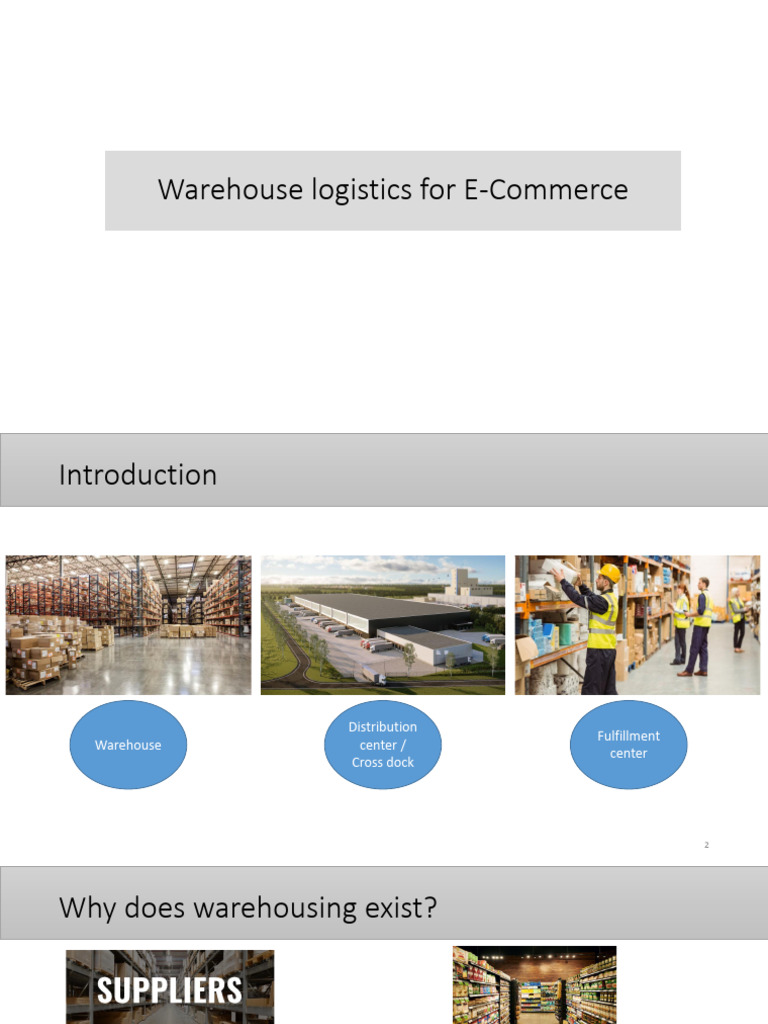 Warehouse logistics for E-commerce | PDF | Warehouse | Logistics
