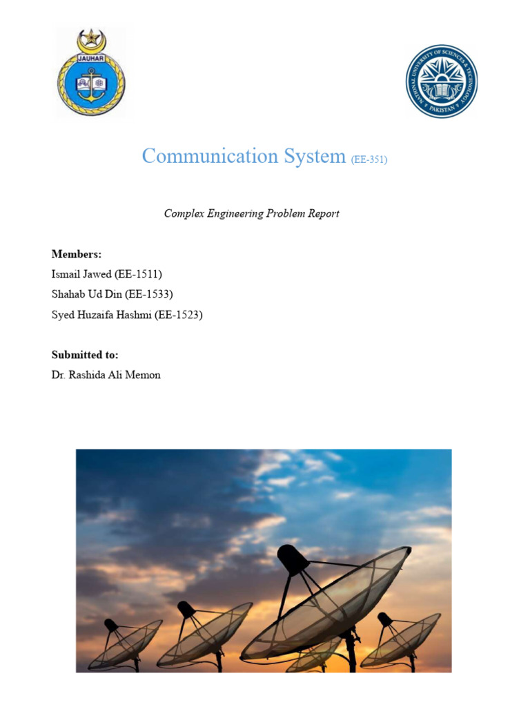 CS CEP Report | PDF | Frequency Modulation | Filter (Signal Processing)