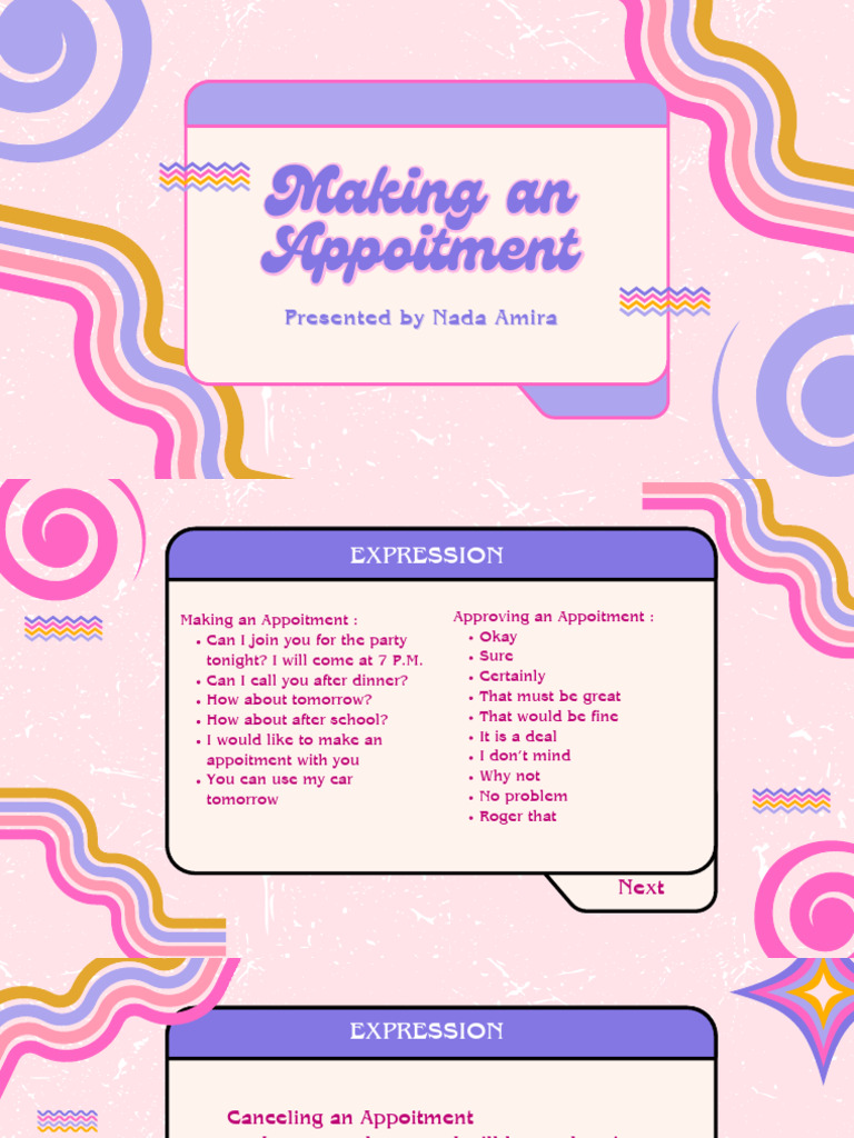 Making an appoitment (Basic Speaking) | PDF