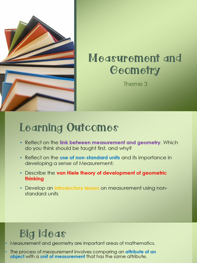 TIMA5111 - Learning Unit 3 - Theme 3 and 4 | PDF | Geometry | Measurement