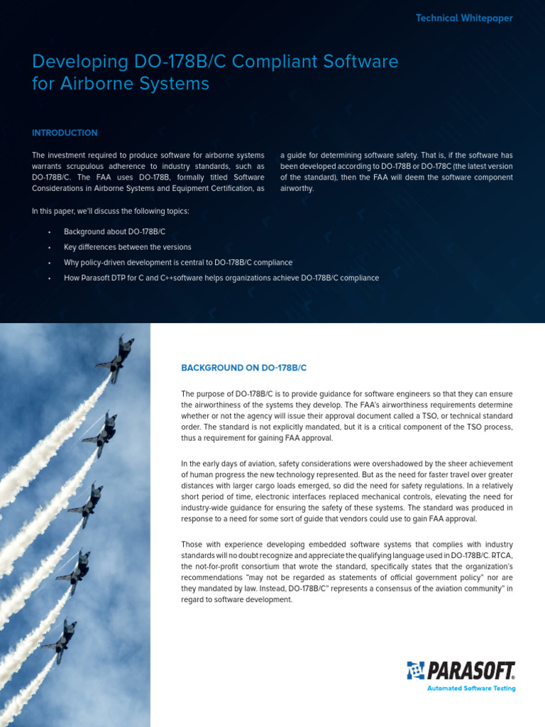 08.whitepaper Developing Do-178b C Compliant Software For Airborne ...