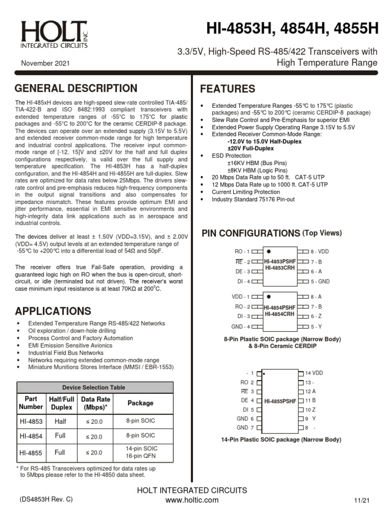 01.HIGH-SPEED_RS-485422_TRANSCEIVERS_WITH_HIGH_TEMPERATURE_RANGE | PDF ...
