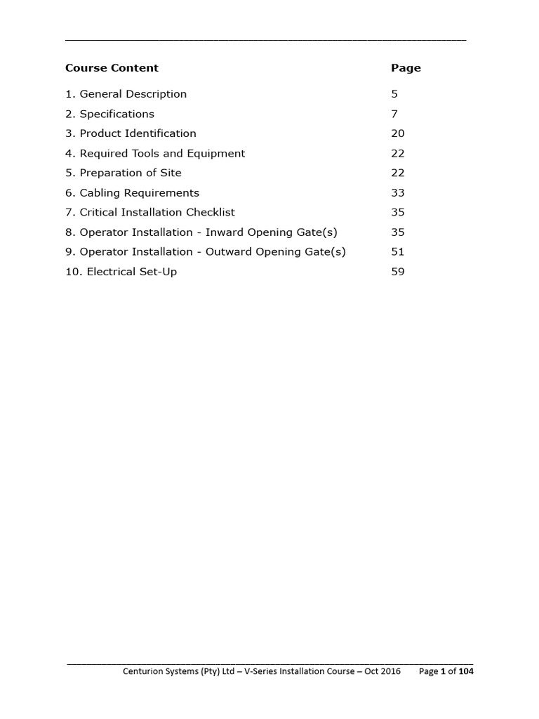 Gate Installation Guide | PDF | Mains Electricity | Power Supply