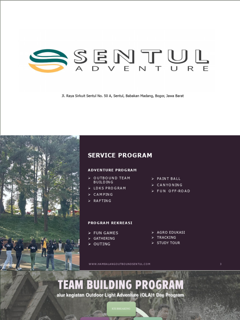 Outbound Team Building Program-1 | PDF | Karier & Perkembangan