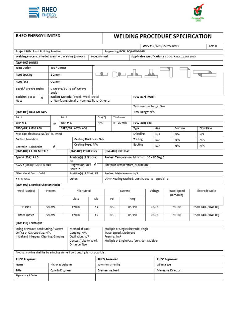 STR WPS | PDF | Welding | Construction