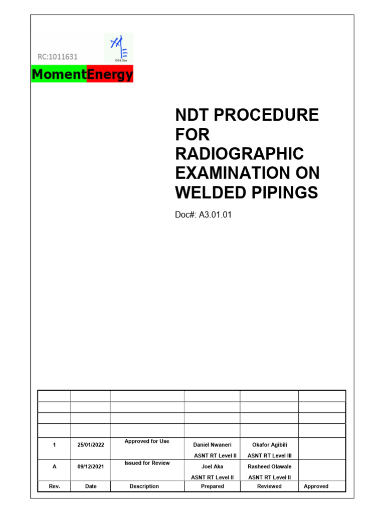 Radiography of welded piping - A30101 | PDF | Nondestructive Testing ...
