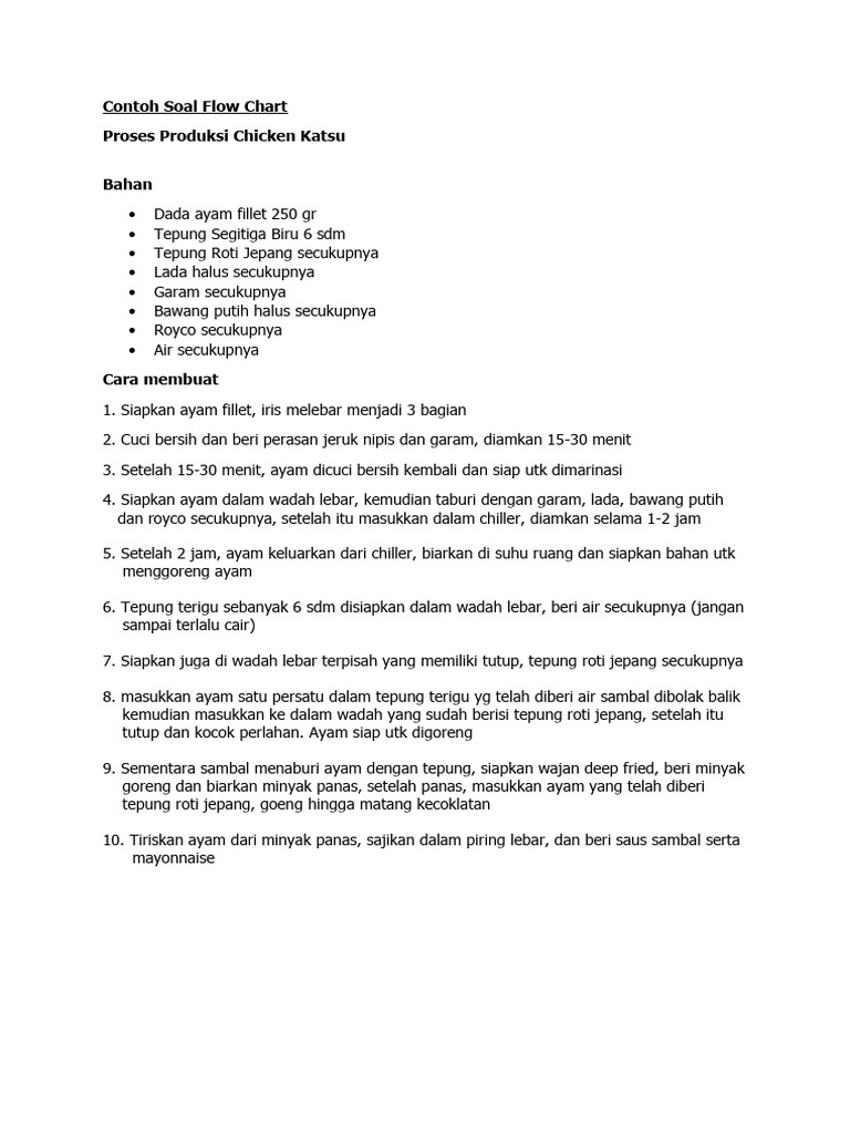 Contoh Soal FLow Chart | PDF