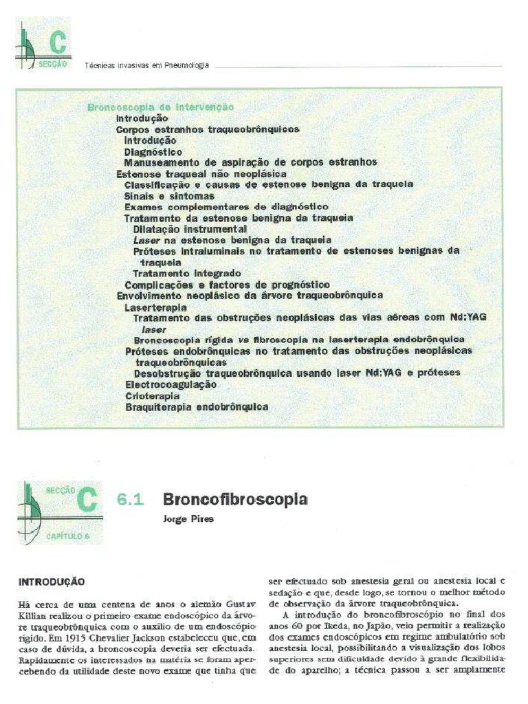 Broncofibroscopia | PDF