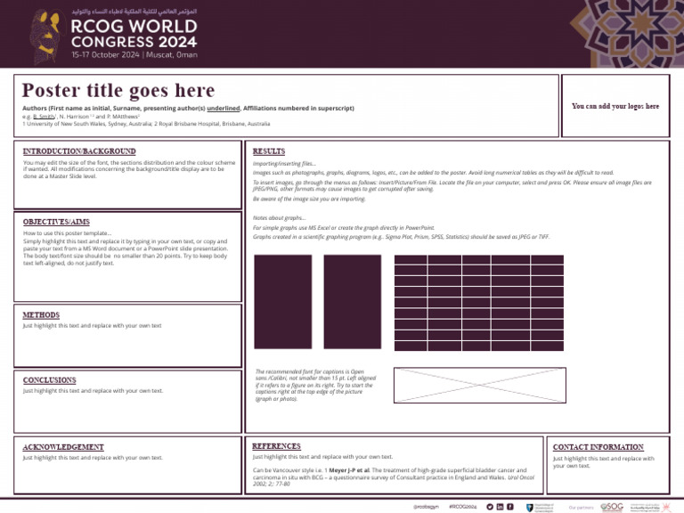 RCOG Poster Presentation Guide | PDF | Microsoft Power Point | Computing