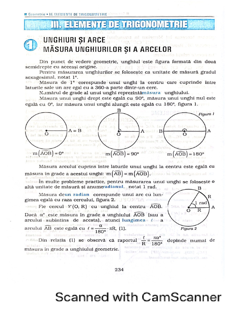 Elemente de Trigonometrie | PDF